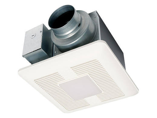WhisperCeiling DC Ventilation Fan/LED Light - 50-80-110 CFM